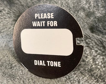 Vintage Style Rotary Telephone Dial Center NEW Dial Card X1 - Etsy
