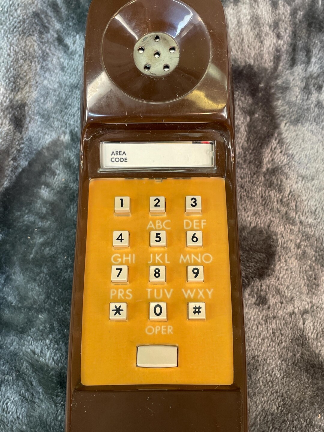 Vintage 1977 GTE AE 980 Styleline Square Button Phone Espresso Brown ...