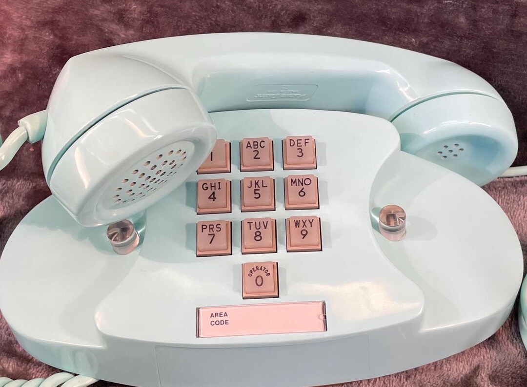 Vintage 1964 Western Electric 10 Button 1702B Princess Turquoise ...