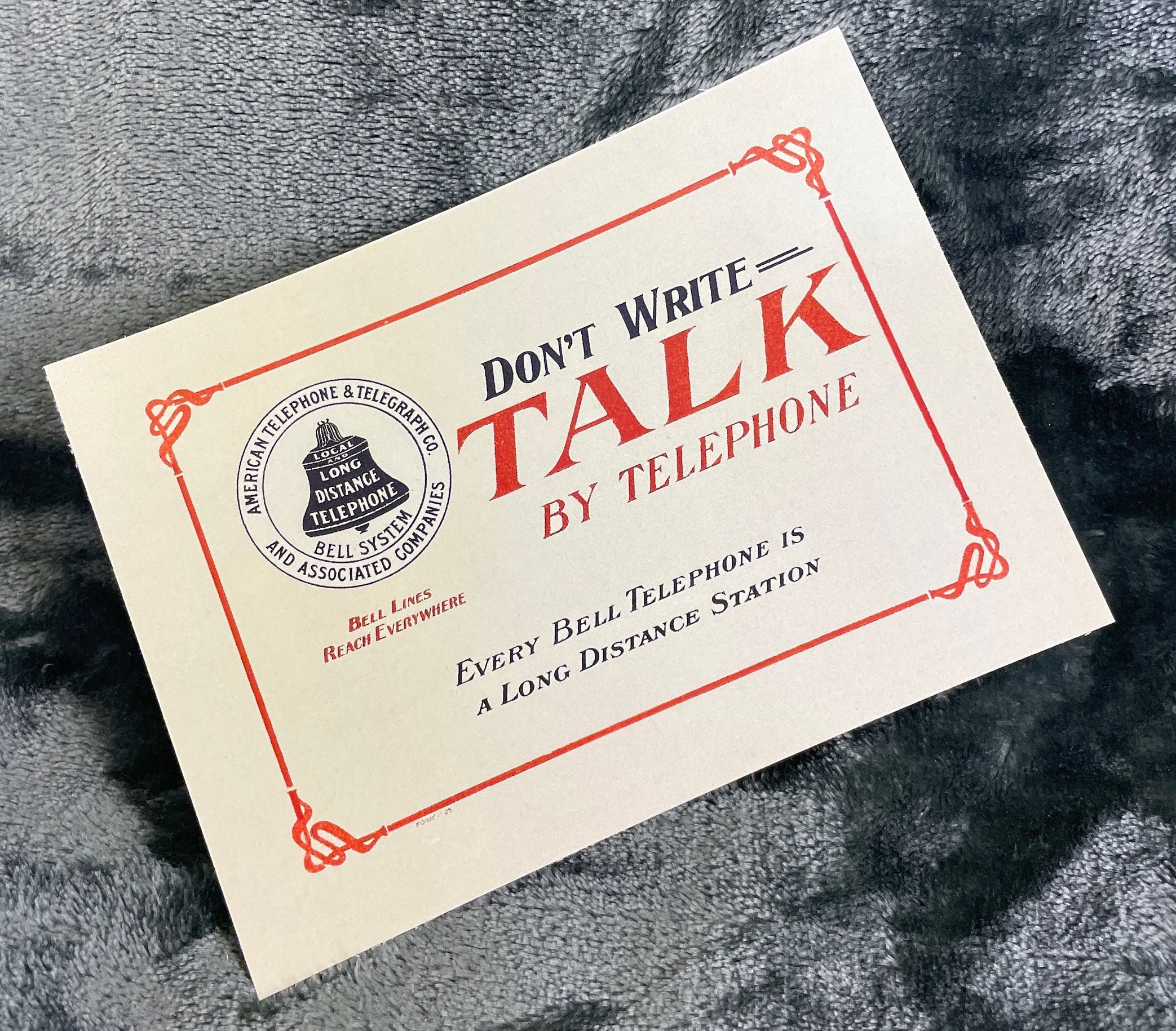 NEW CUSTOM Vintage Style 1930-1960's Telephone PAYPHONE Card X1: Choose ...