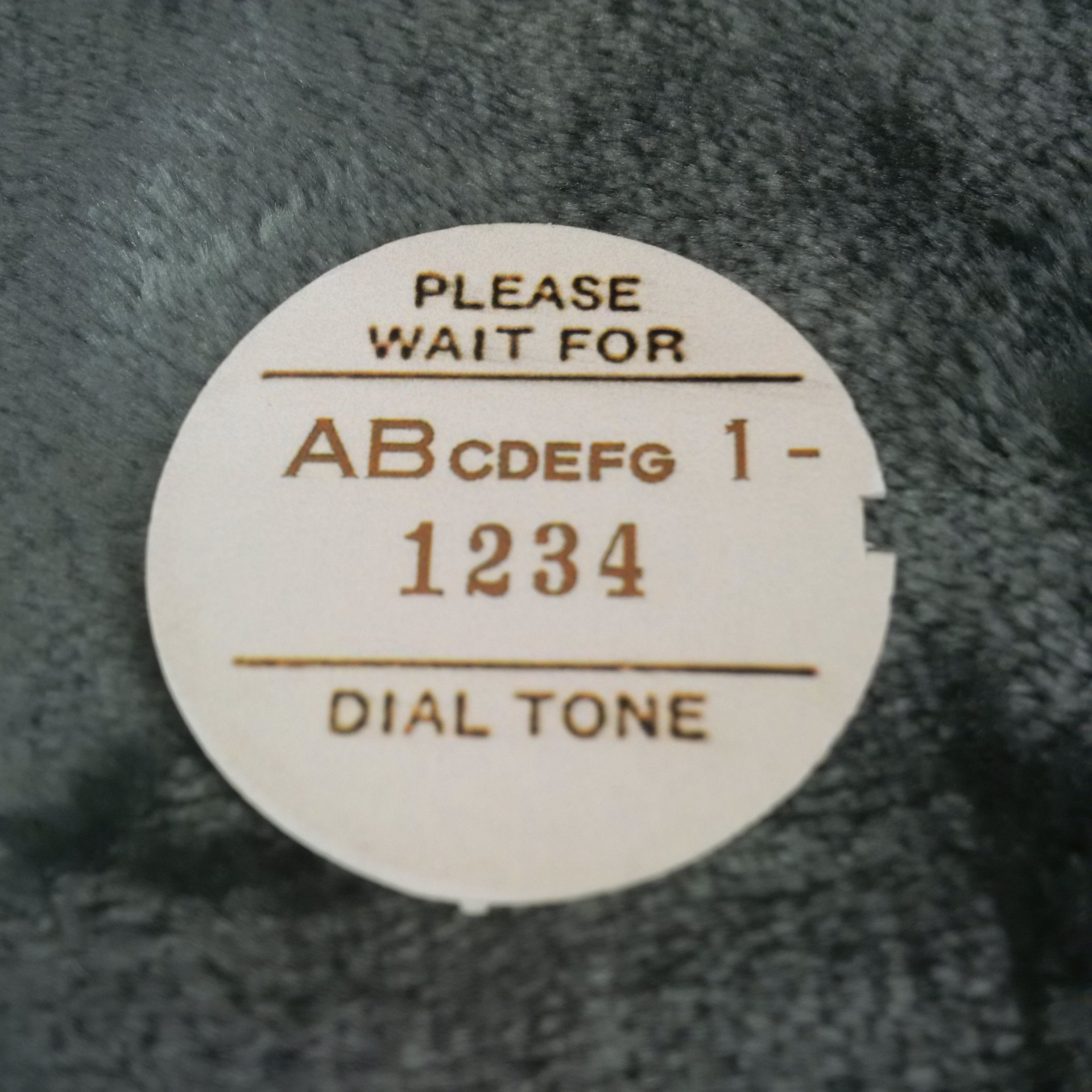 NEW CUSTOM Vintage Style 1950- 1970's Rotary Telephone Dial Card X1 ...