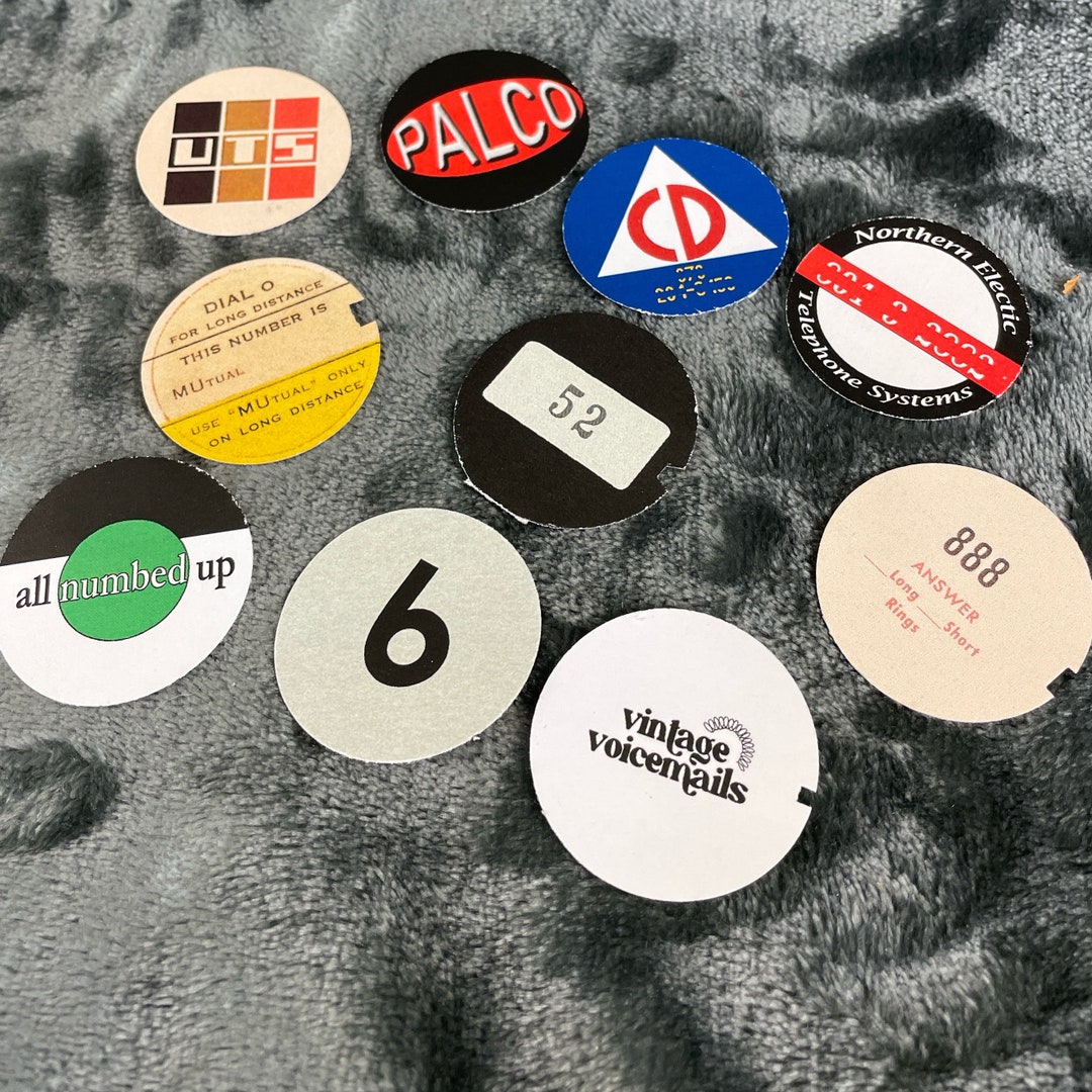 Vintage Style Rotary Telephone Dial Center NEW With Your Own CUSTOM ...