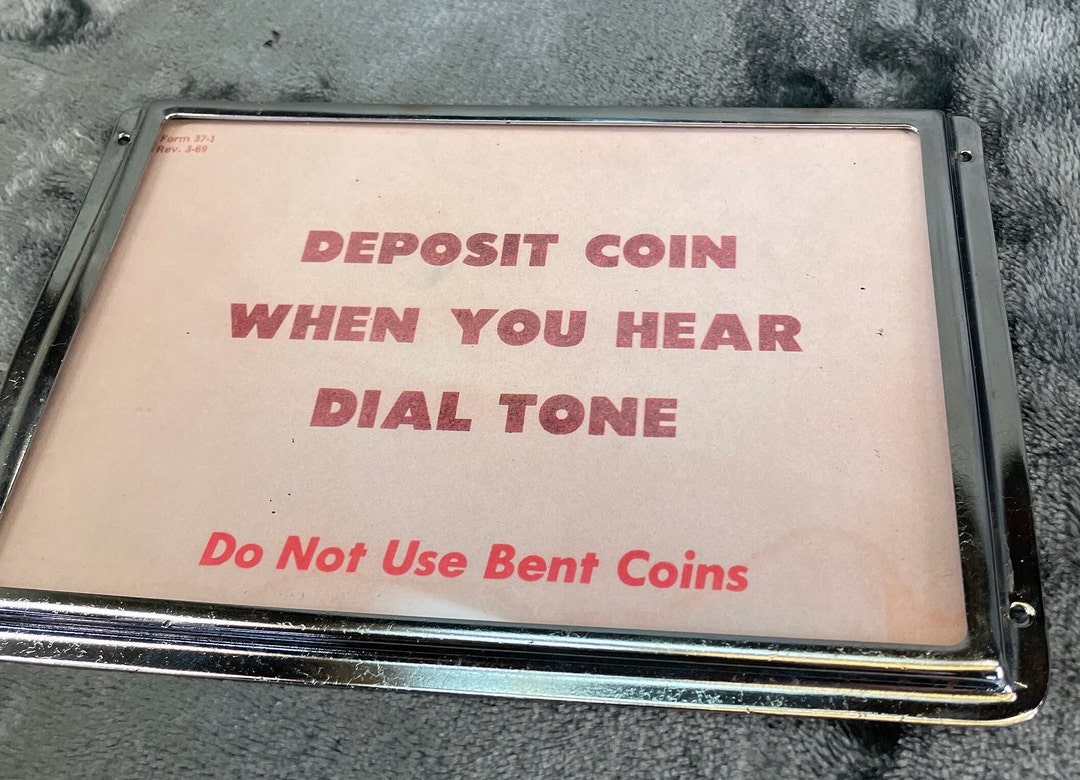 NEW CUSTOM Vintage Style 1950 Payphone or 1910 Gray Paystation ...