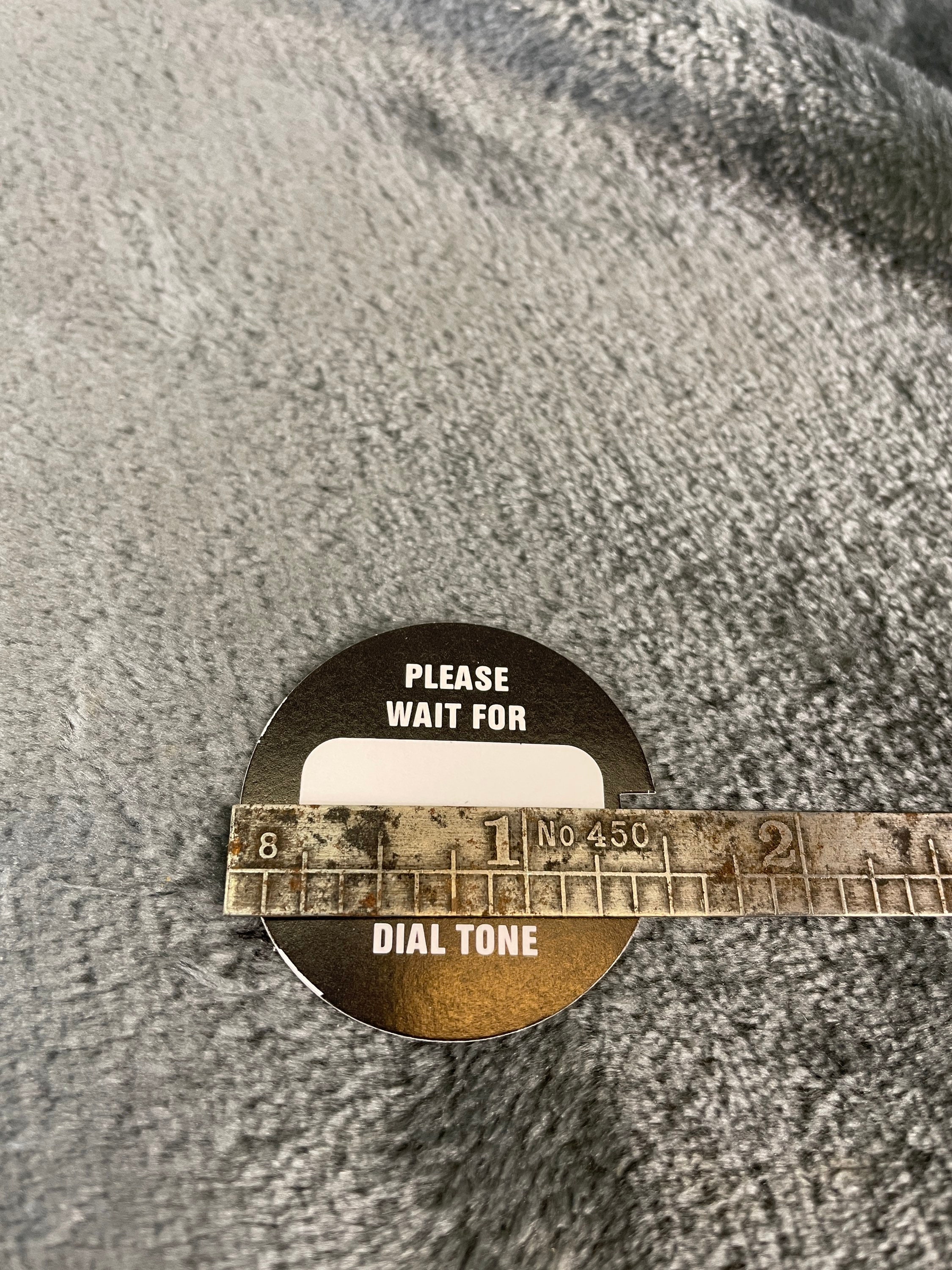 Vintage Style Rotary Telephone Dial Center NEW CUSTOM Dial Card X1 ...