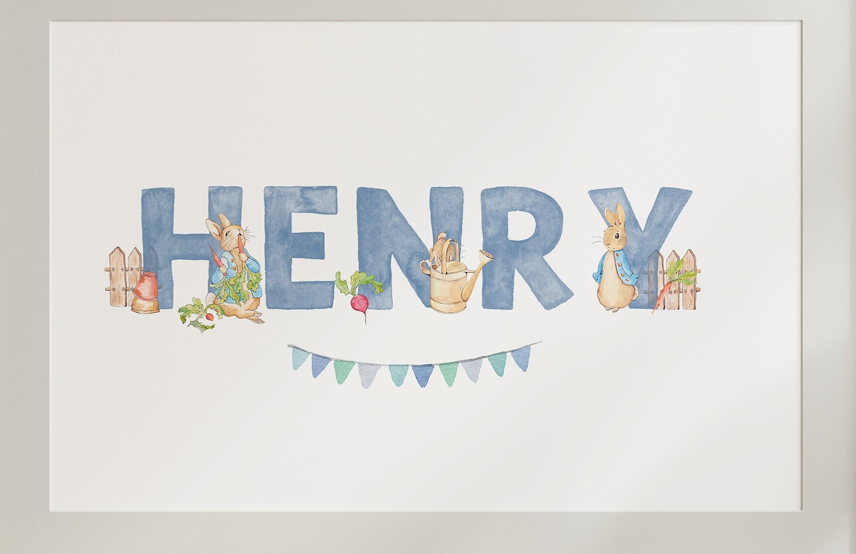 Peter Rabbit Nursery Print Personalised Peter Rabbit Print Peter Rabbit ...