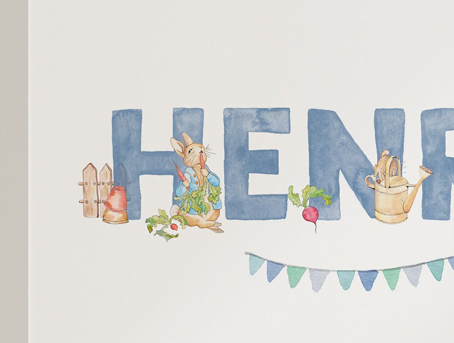 Peter Rabbit Nursery Print Personalised Peter Rabbit Print Peter Rabbit ...