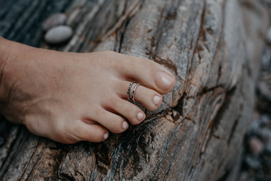 Tribal Fuß RING, handgemachter Ring aus Sterlingsilber, Fußring ...