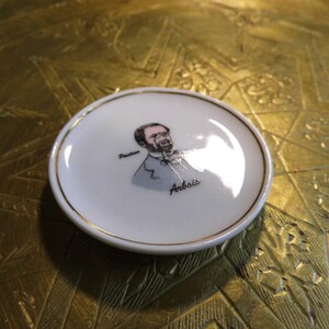 Vintage French Mini Plate 5.2cm Diameter, Showing Louis Pasteur, and ...