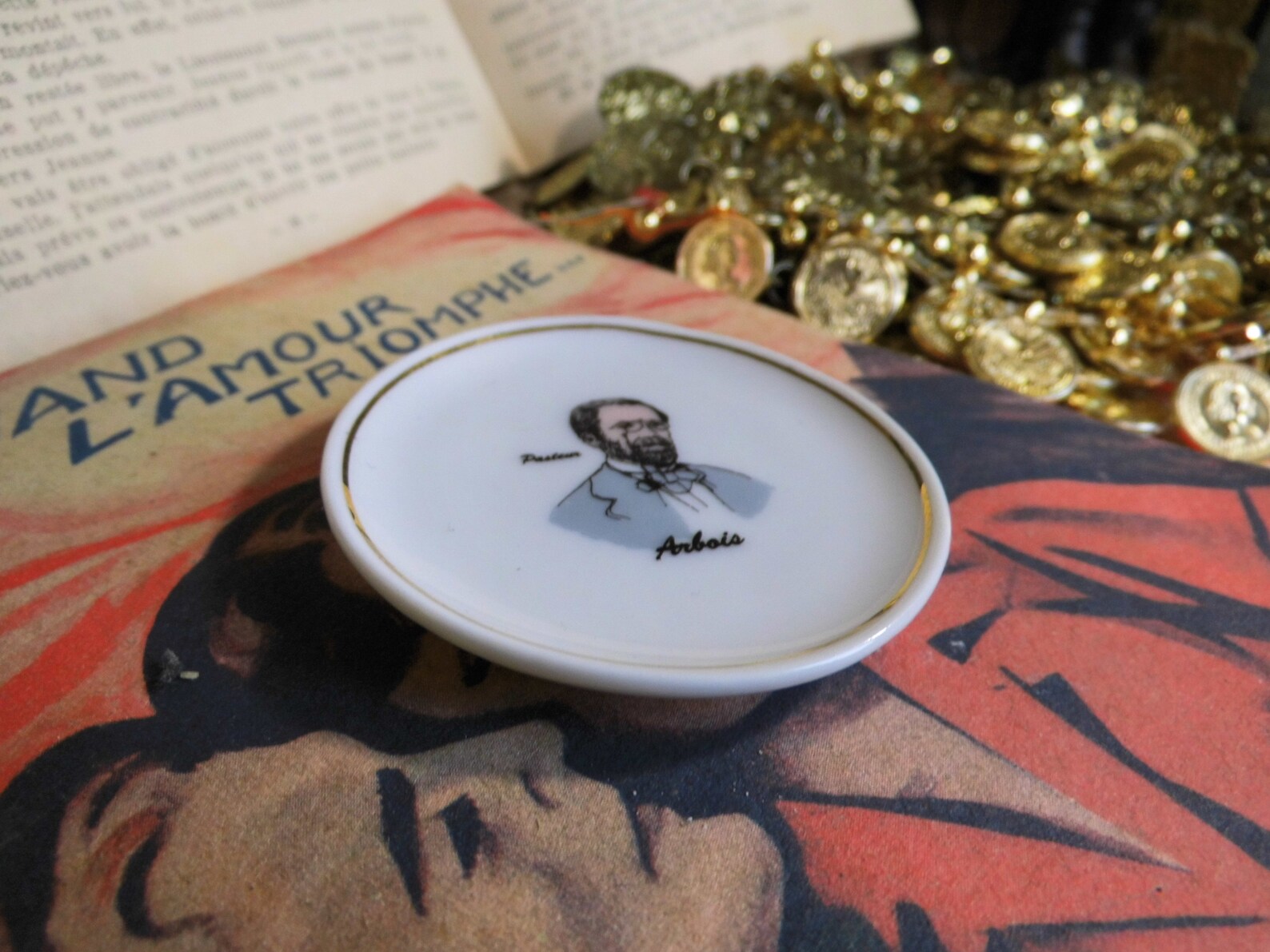 Vintage French Mini Plate 5.2cm Diameter Showing Louis - Etsy