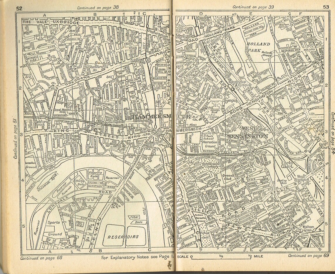 Geographia A1 Atlas to London and outer suburbs Vintage | Etsy