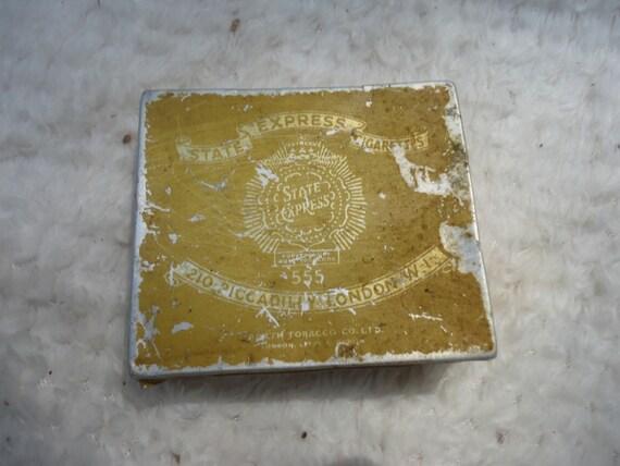 Vintage Cigarette Tin Brand State Express Cigarettes 555 | Etsy