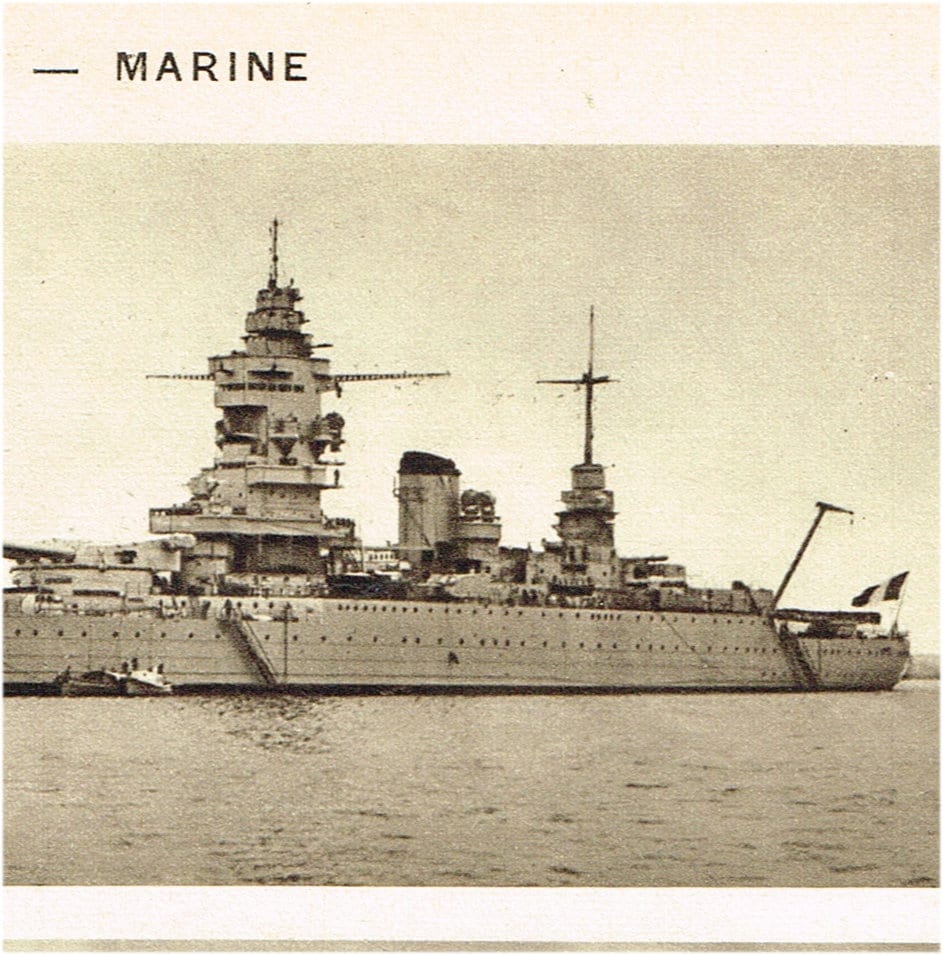 French Navy Ships Men Machines Larousse Encyclopaedia Page, 1930s ...