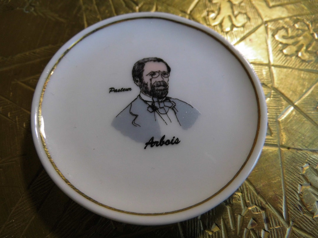Vintage French Mini Plate 5.2cm Diameter, Showing Louis Pasteur, and ...