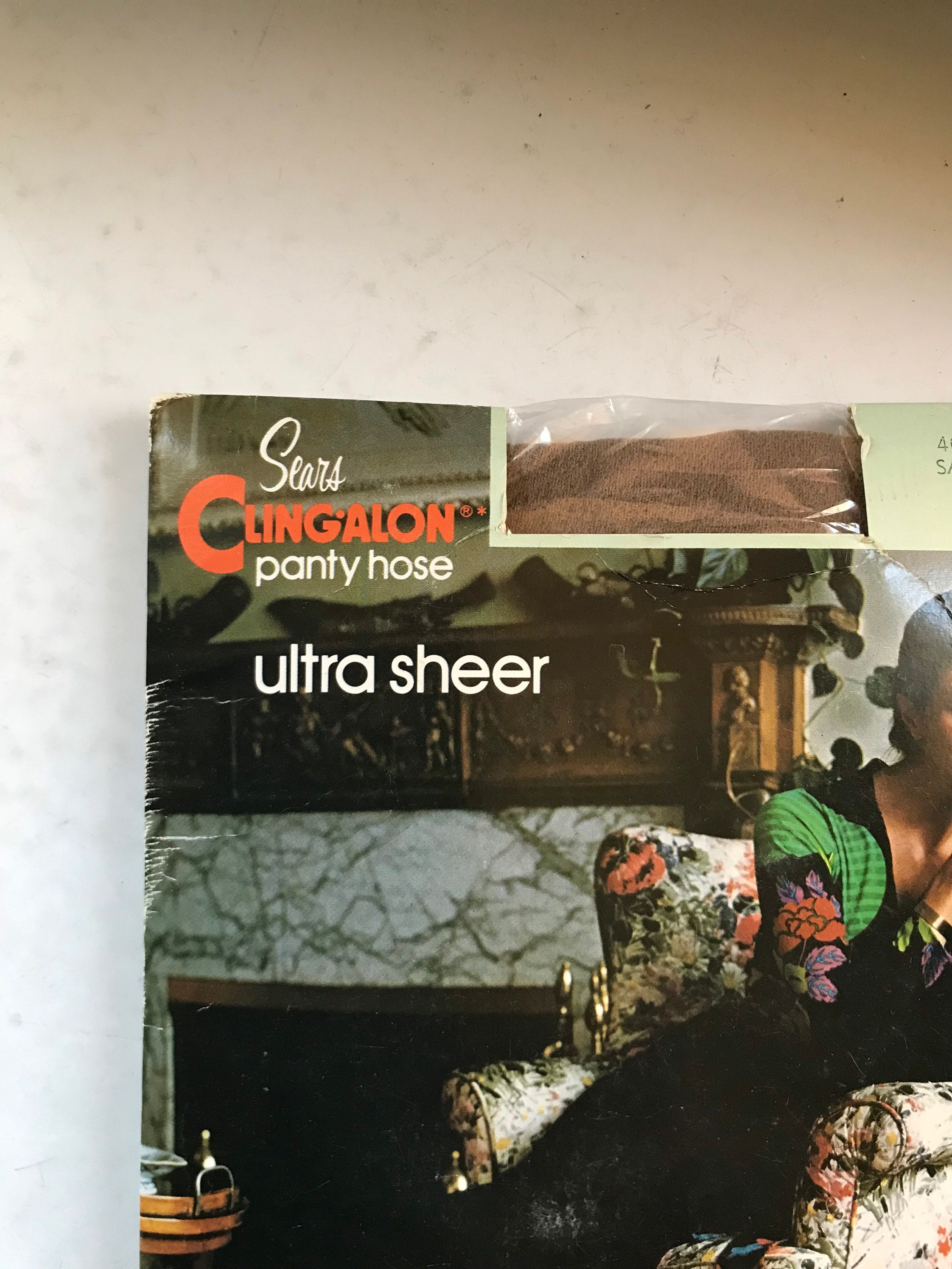 1970s Sears Cling Alon Sandstone Pantyhose | NOS VNTG Sheer Pantyhose ...