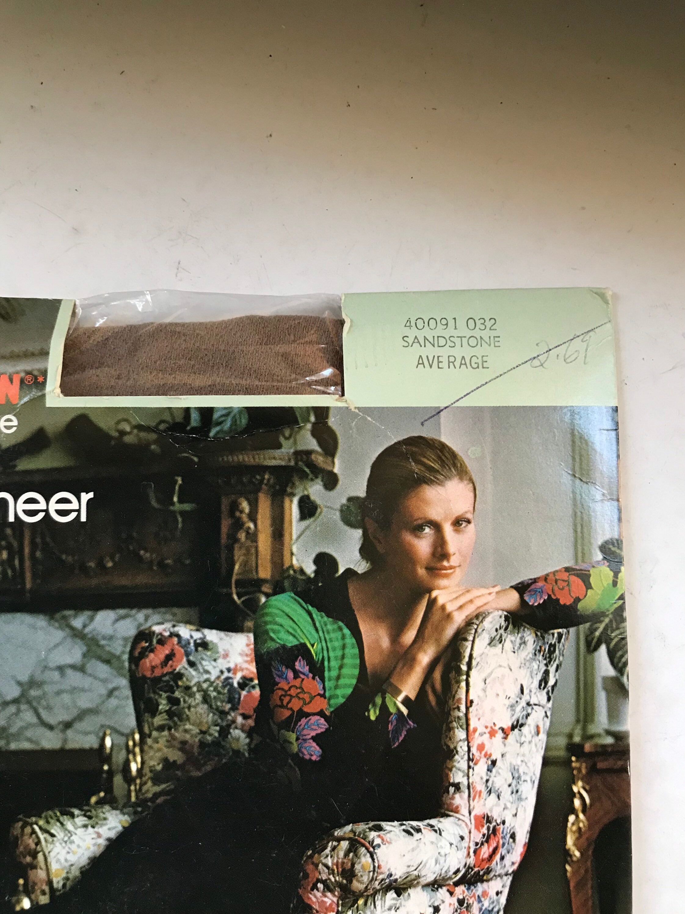 1970s Sears Cling Alon Sandstone Pantyhose | NOS VNTG Sheer Pantyhose ...