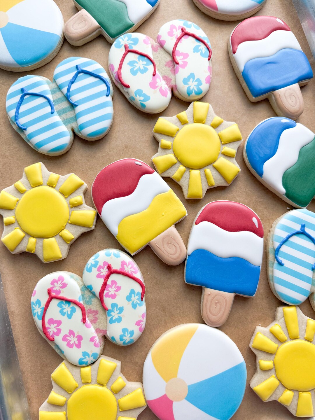 Pool Party Sugar Cookies, Summer Splish Splash 1st Birthday Favors ...
