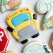 School Bus Birthday Sugar Cookies, Wheels on the Bus Boy 2nd Birthday ...