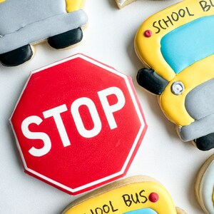 School Bus Birthday Sugar Cookies, Wheels on the Bus Boy 2nd Birthday ...