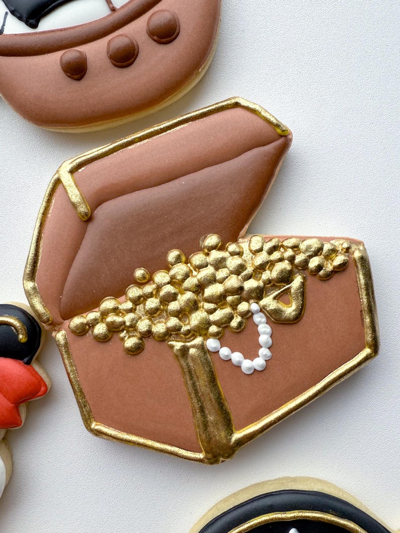 Pirate Birthday Sugar Cookies,personalized Treasure Chest 5th Birthday ...