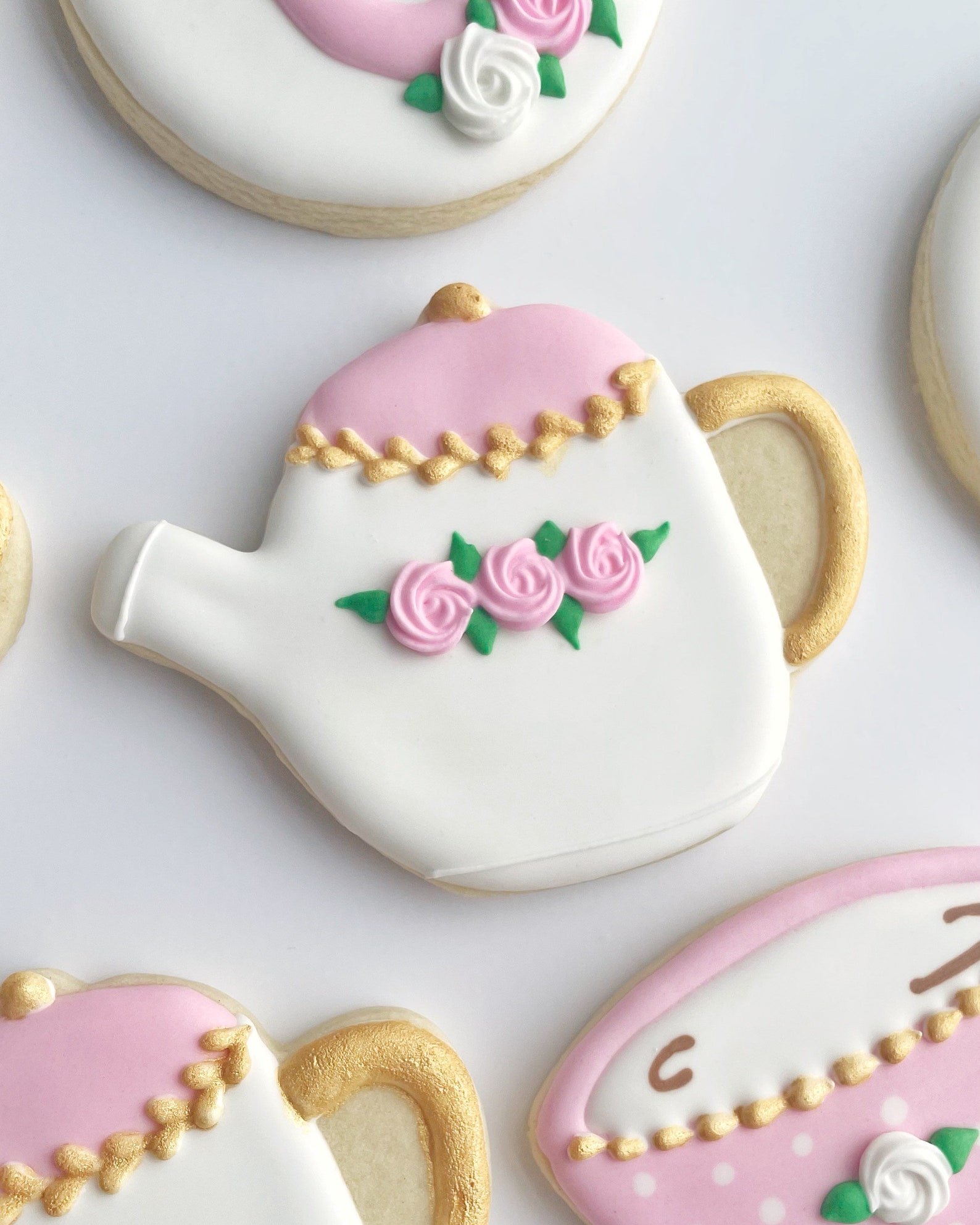 Tea Party Birthday Sugar Cookies, Tea Party Bridal Shower Sugar Cookies ...