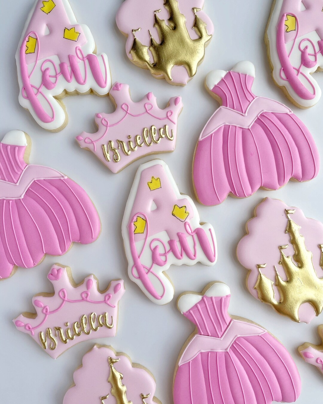 Princess Birthday Sugar Cookies, Princess Baby Shower Sugar Cookies ...