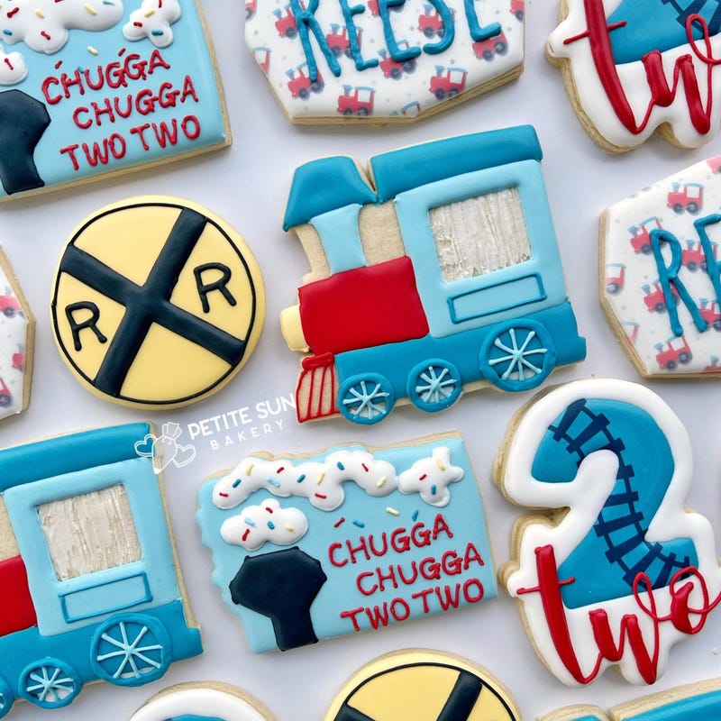 Train Cookie - Etsy