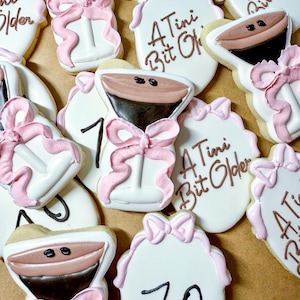 A Tini Bit Older Birthday Sugar Cookies, Pink Bow Olive Unique 30th ...