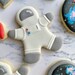 Outer Space Birthday Sugar Cookies, Rocket Cookies, Astronaut Cookies ...