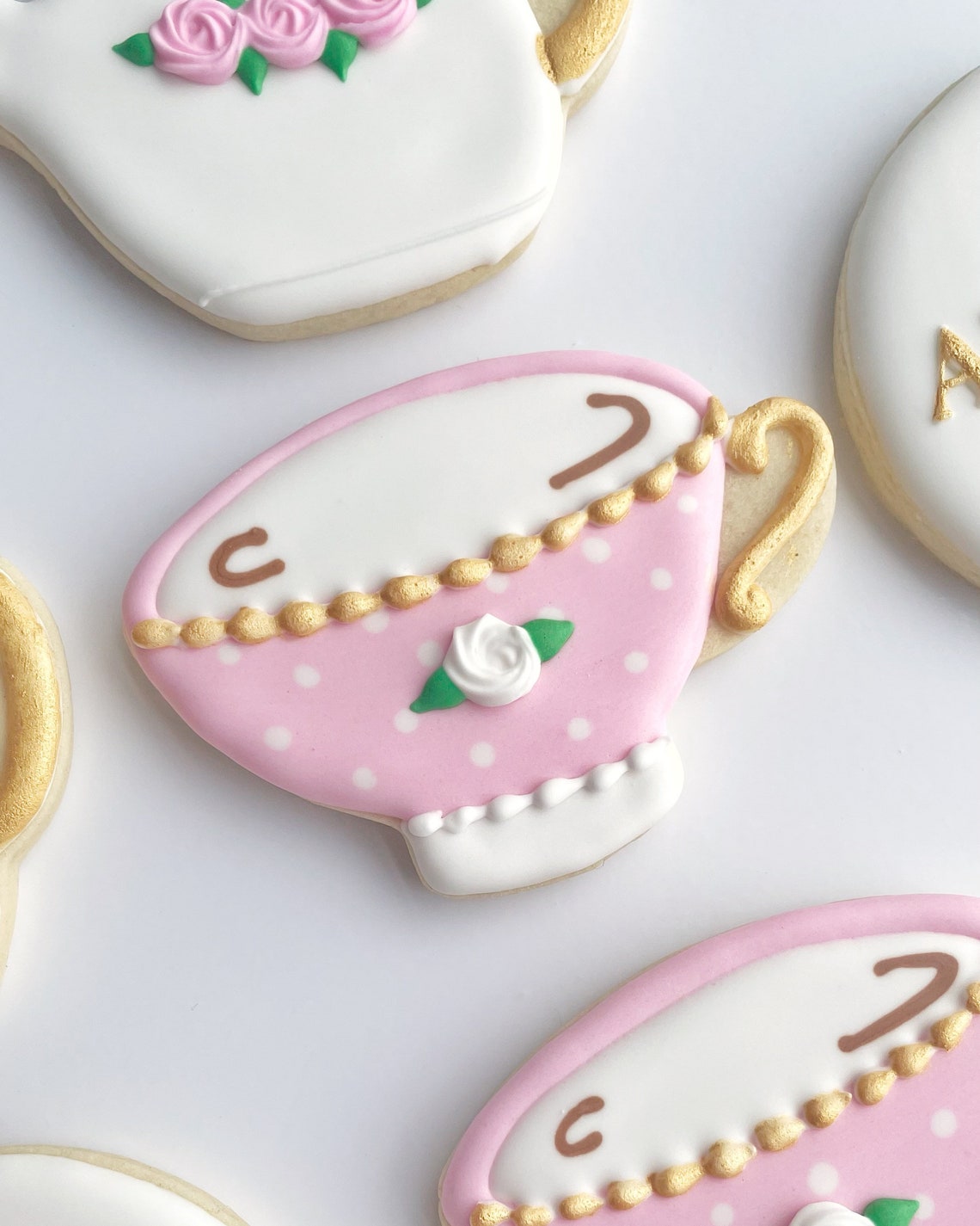 Tea Party Birthday Sugar Cookies Tea Party Bridal Shower - Etsy