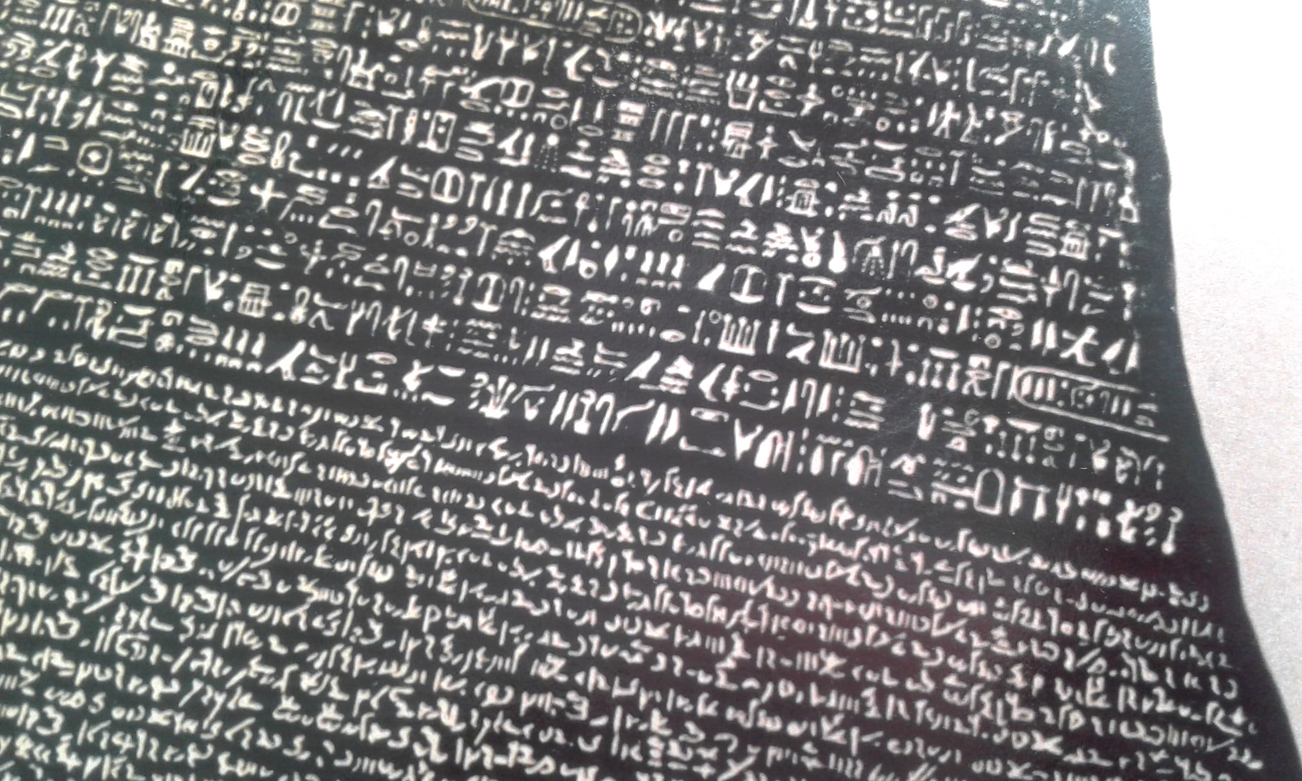 Rosetta Stone Replica - Egypt Archaeology Art History - Egypciana - Etsy