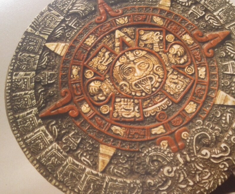 Aztec Calendar Replica - Mexican Archaeology Art History - Egypciana - Etsy