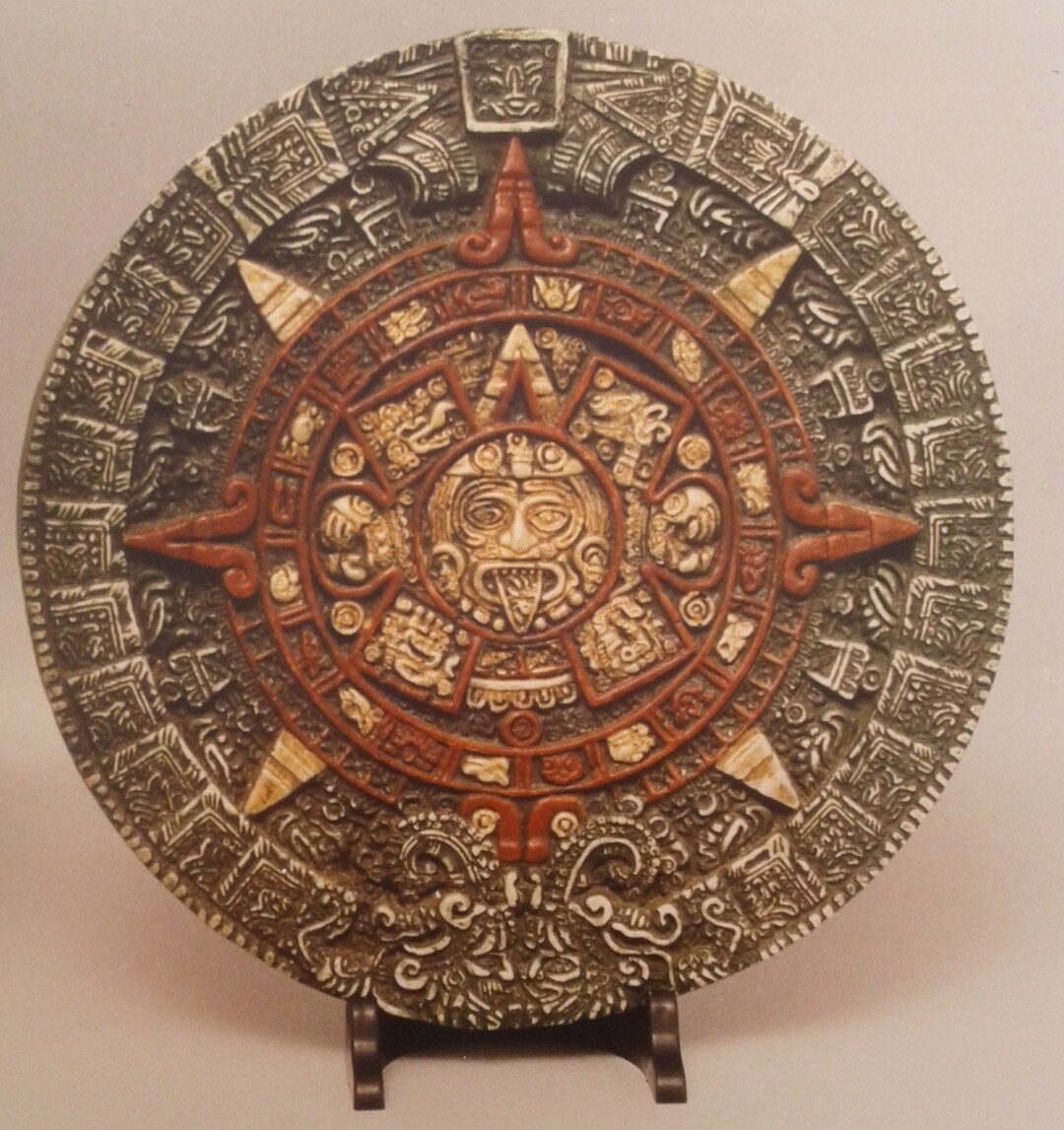 Aztec Calendar Replica - Mexican Archaeology Art History - Egypciana - Etsy
