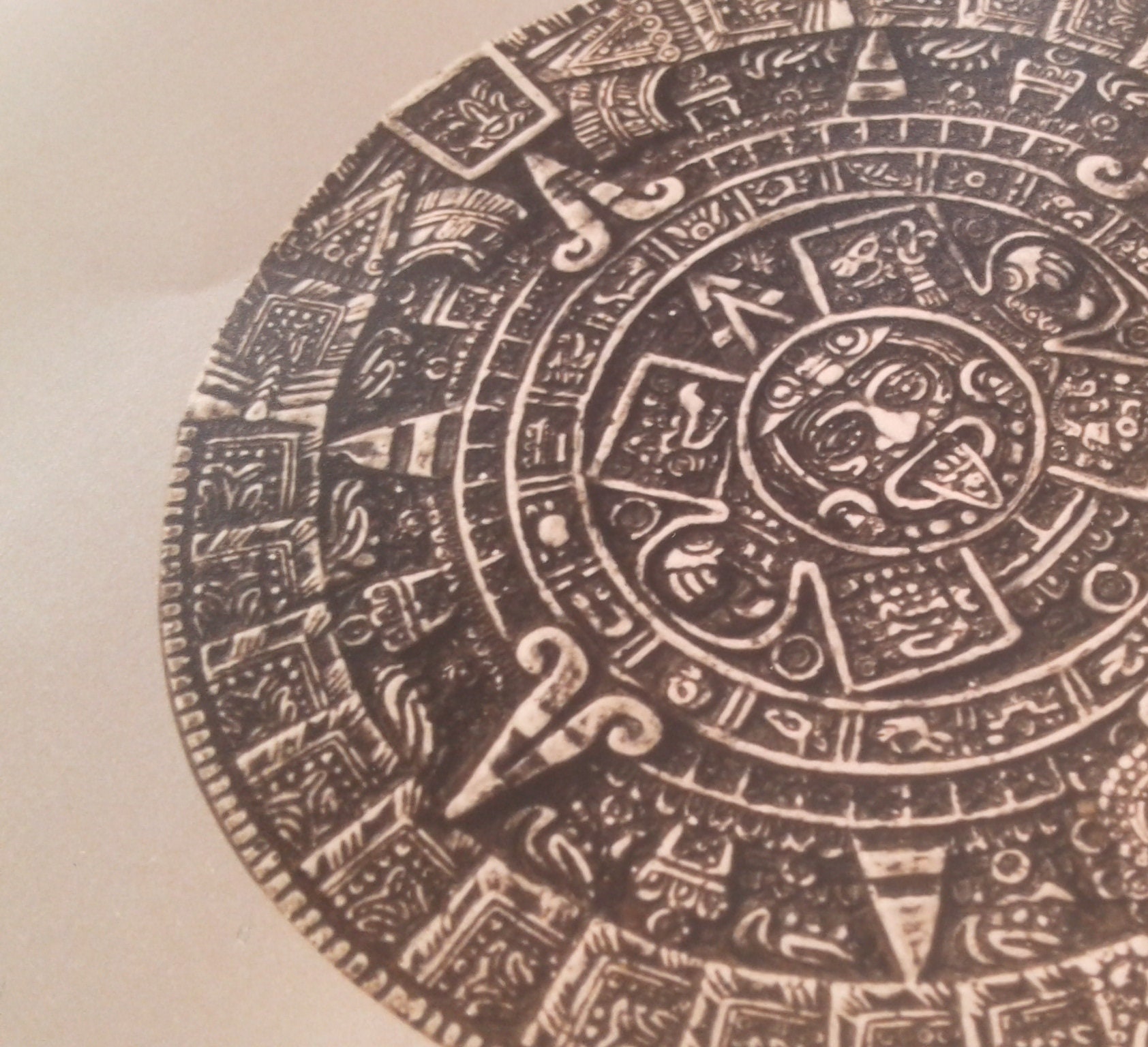 Aztec Calendar Replica - Mexican Archaeology Art History - Egypciana - Etsy