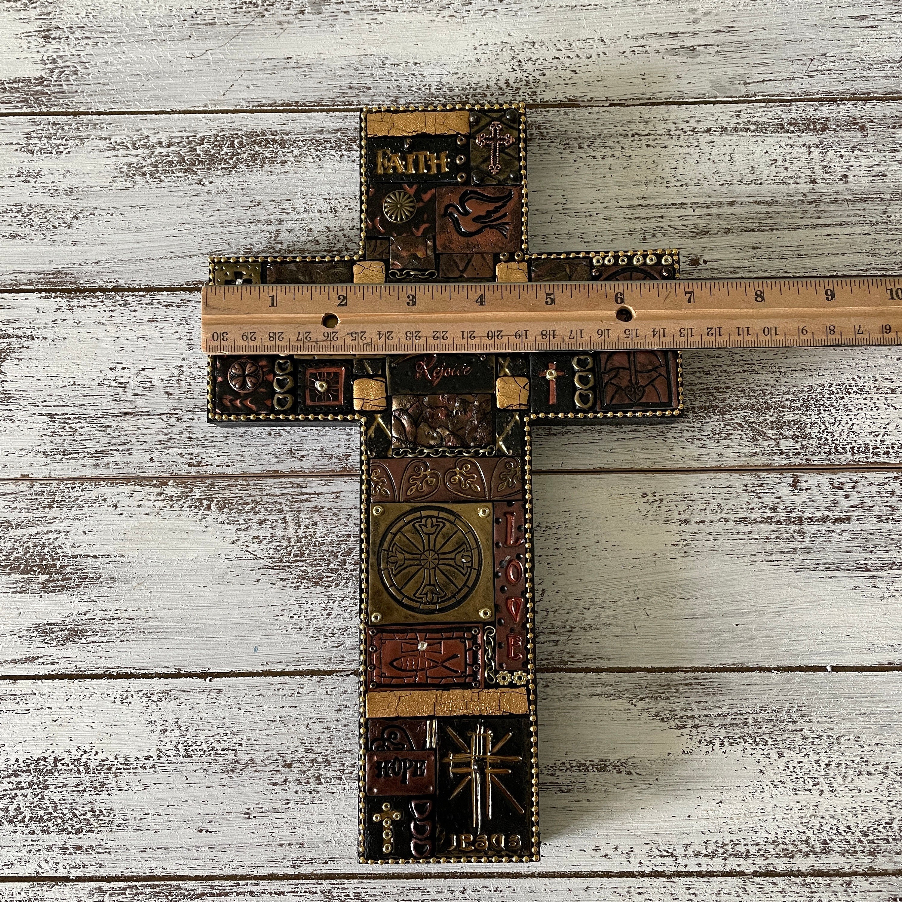 METALLIC Wall Cross | PERSONALIZED Christian Wall Hanging | Modern ...