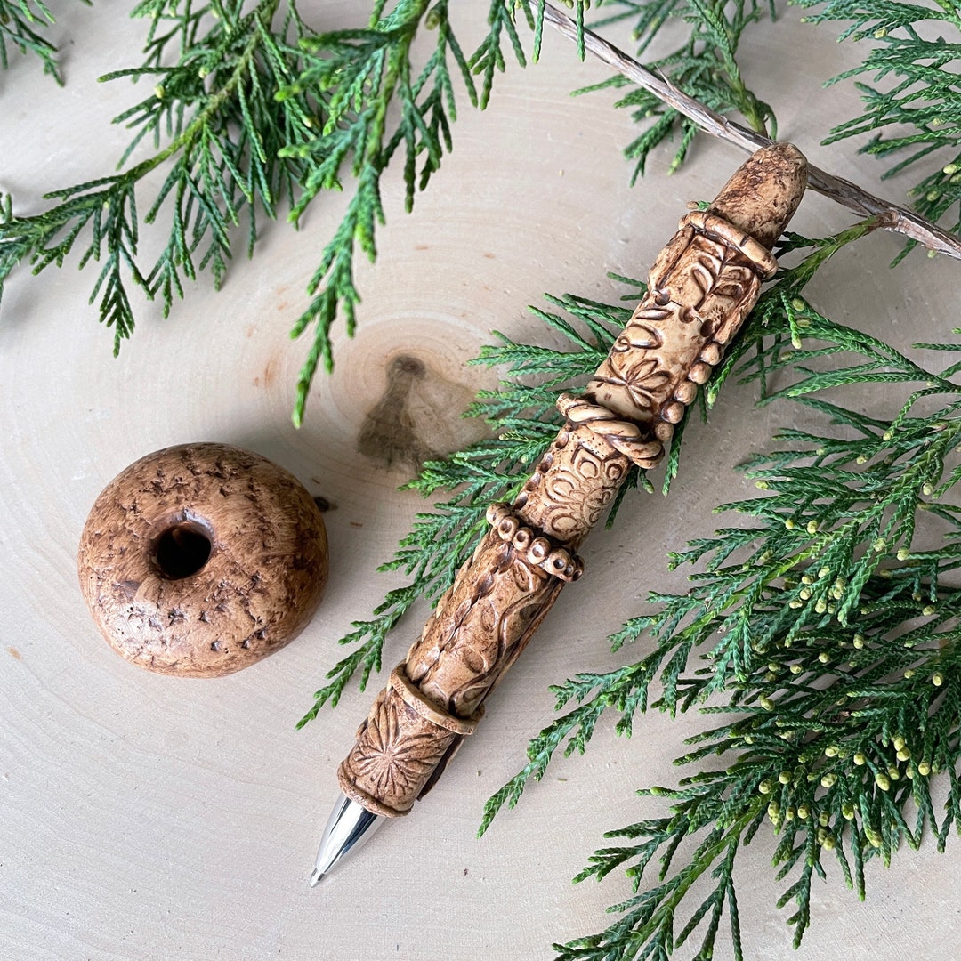 Antiqued Nature Refillable Ballpoint Pen Rustic Decorative Pen to Write ...