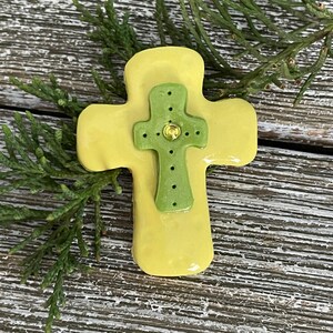 Pocket Cross | Handheld Comfort Cross for Prayer | Polymer Clay Baptism ...
