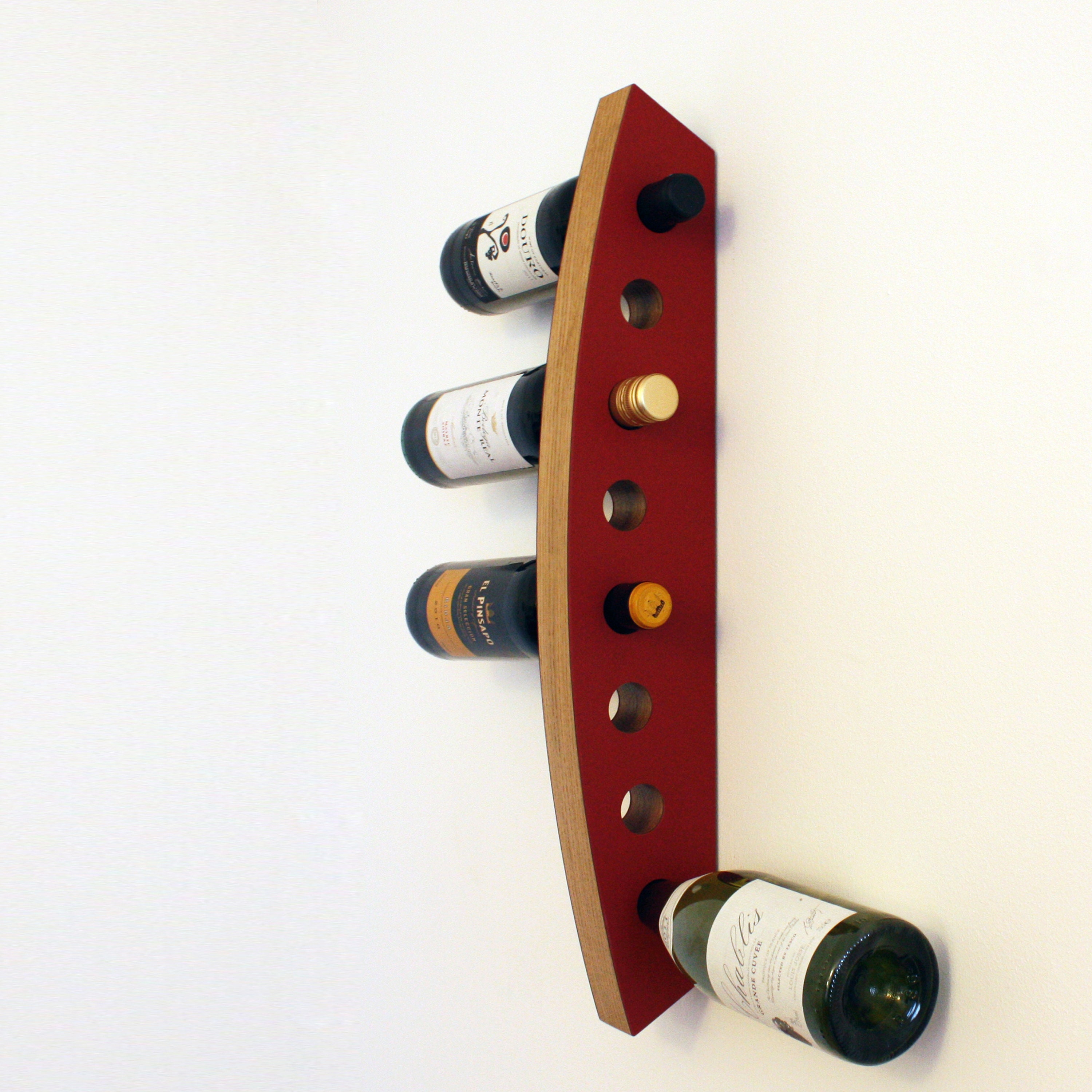Wall Mounted Oak Wine Rack - Etsy UK