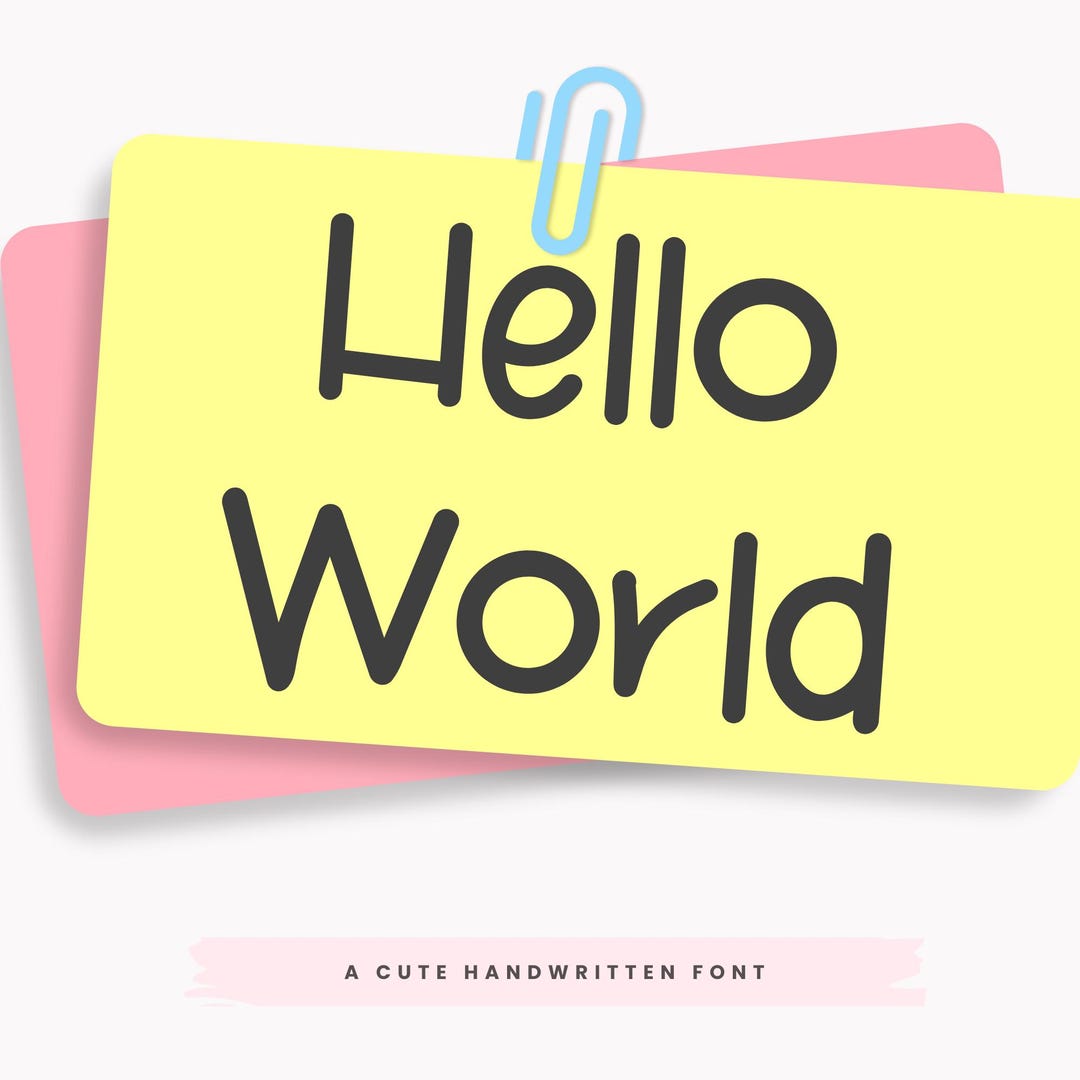 Handwritten Font, Cute Font, Procreate Font, Goodnotes Font,simple Font ...