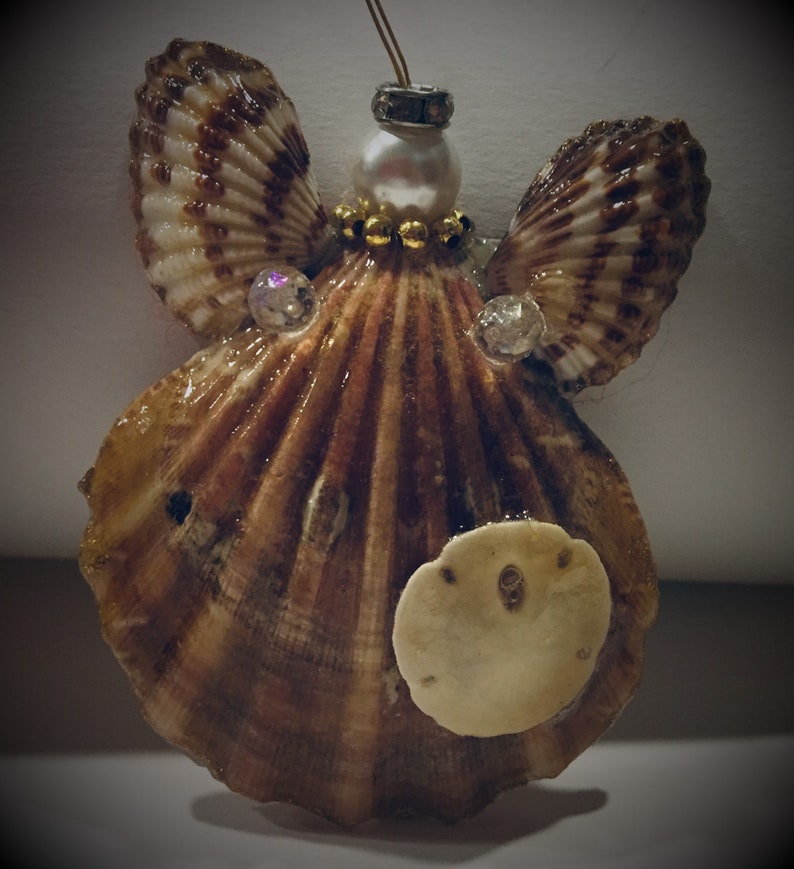 Handmade Sea Shell Angel made with real Shells Swarovski | Etsy