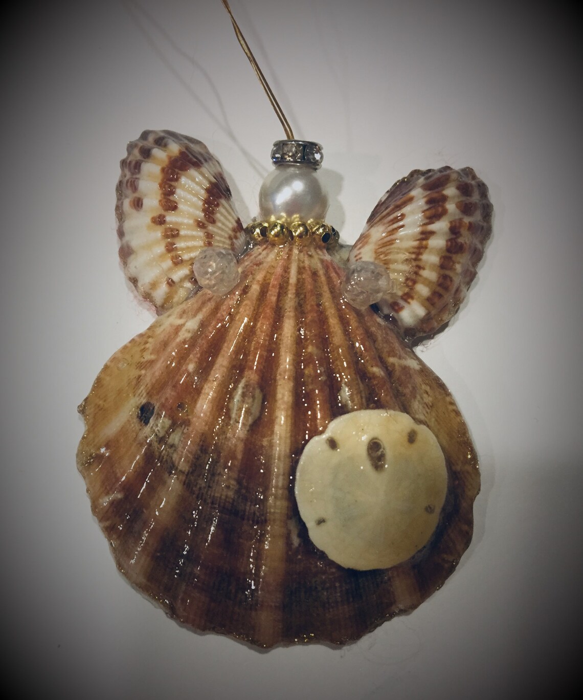 Handmade Sea Shell Angel made with real Shells Swarovski | Etsy