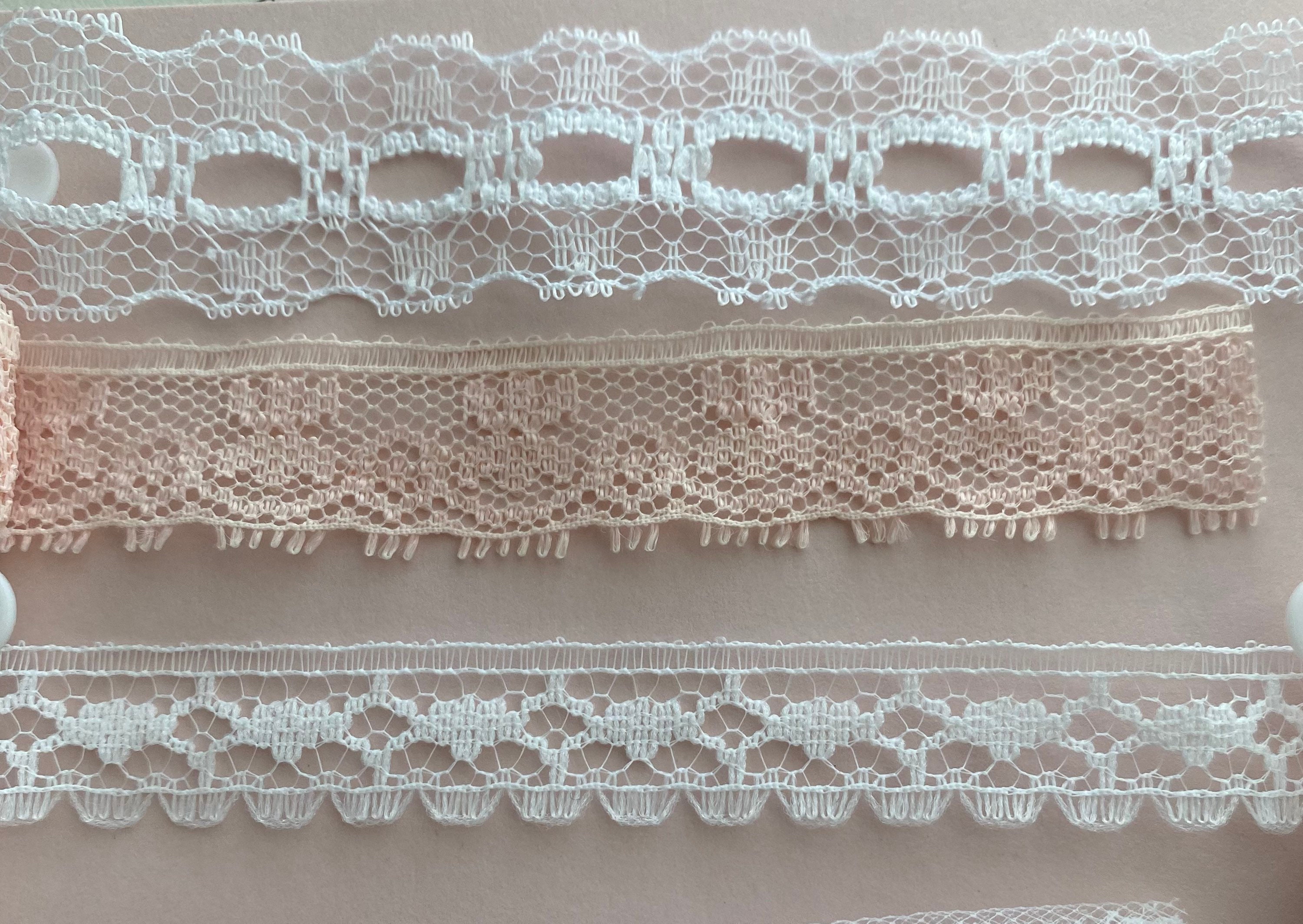 10 Tiny Trims and Laces for Crafting, Journal and Mixed Media, White ...