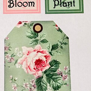 Roses Journal Card and Tag Kit- Digital Download - Etsy