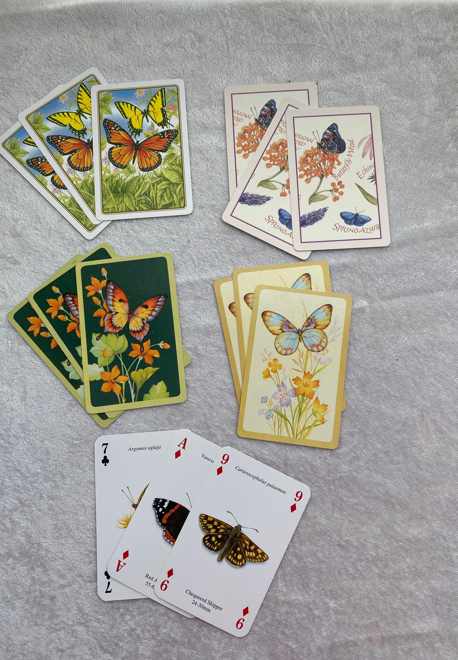 15 Assortment of Butterfly Playing Cards - Etsy
