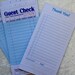 Blue and White Guest Check Bundle of 25 | Numbered Card Stock Supplies ...