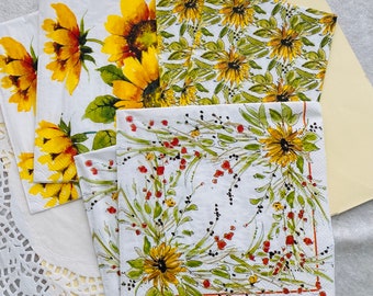 Sunflower Napkins - Etsy