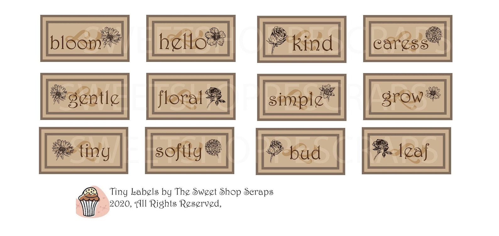 Tiny Labels- Digital Download - Etsy