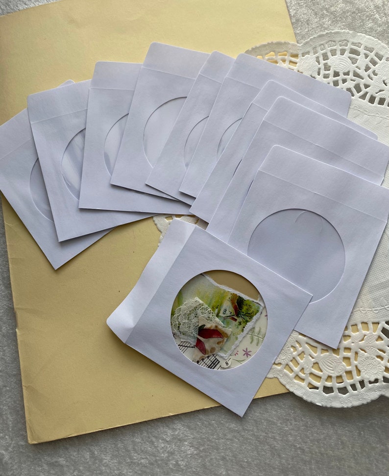 10 Mini CD Envelopes - Etsy