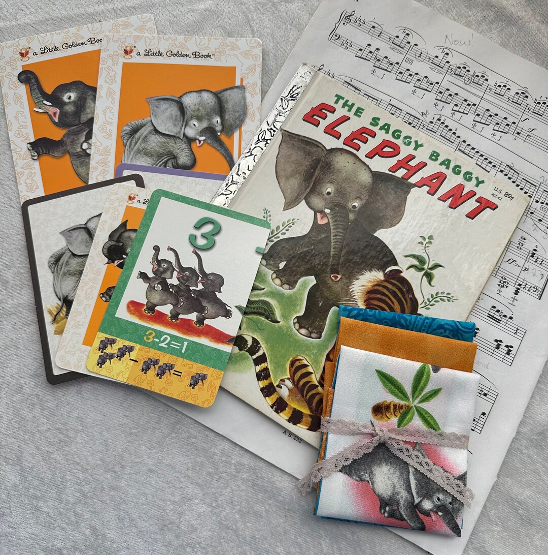 The Saggy Baggy Elephant Junk Journal Kit Vintage Little - Etsy