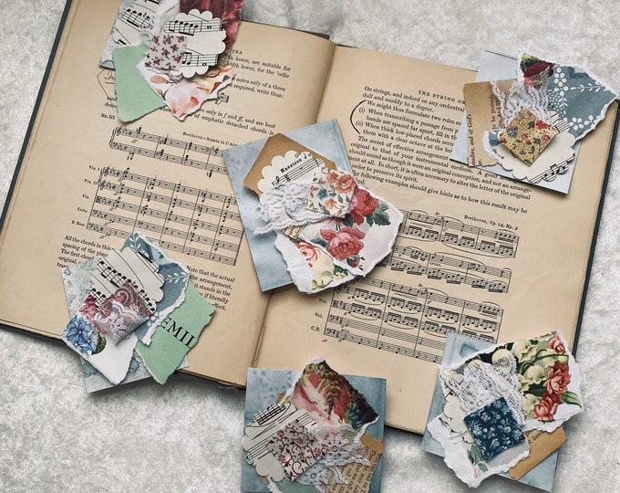 6 Paper Clusters for Junk Journals or Crafting - Etsy