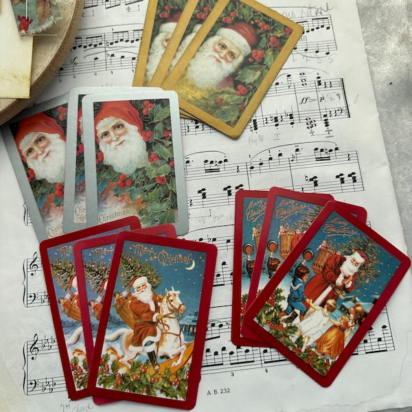 Santa Playing Cards - Etsy